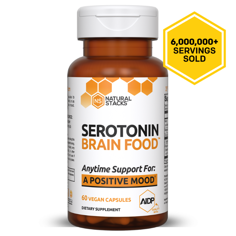 Serotonin Supplement - For Mood and Happiness - 60 ct.